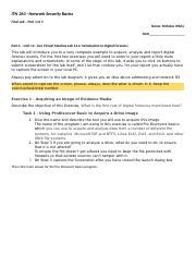 Final Lab ITN Part Docx ITN Network Security Basics Final Lab Part Of