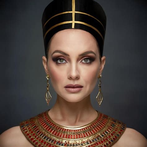 Premium Photo Beautiful Woman With Brown Eyes And Evening Makeup As