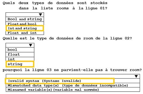 Exercices Les Types De Donn Es En Python Apcpedagogie