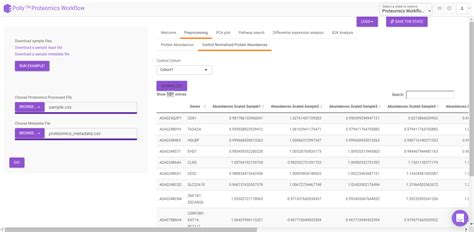 Proteomics Workflow Polly Documentation
