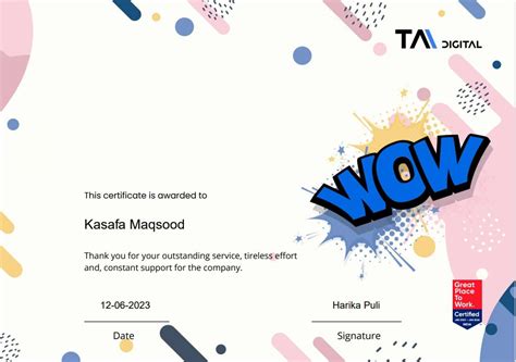 Kasafa Maqsood On Linkedin Lifeattadigital Greatplacetowork