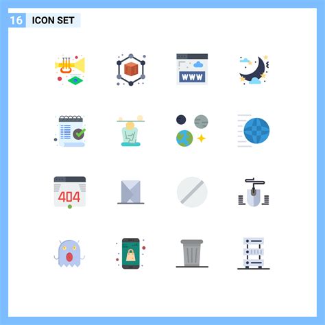 Set Of 16 Vector Flat Colors On Grid For Mark Checklist Website Check Party Editable Pack Of