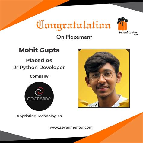 Congratulations To Sevenmentor Data Science Classes