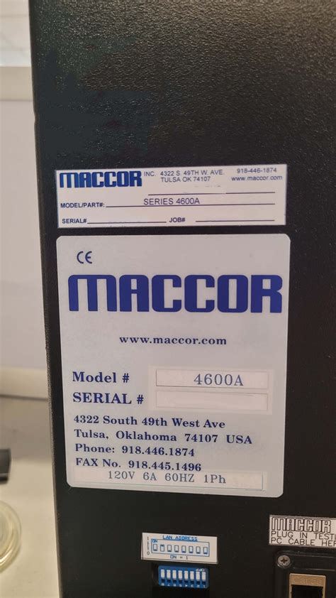 Maccor 4600a Electronic Test Equipment Used For Sale Price 293804495