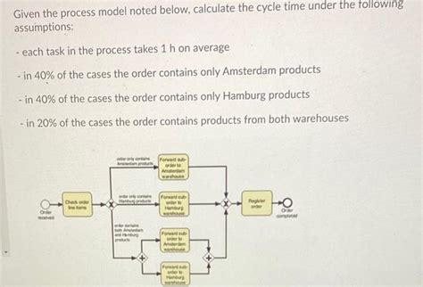 Solved Given The Process Model Noted Below Calculate The Chegg