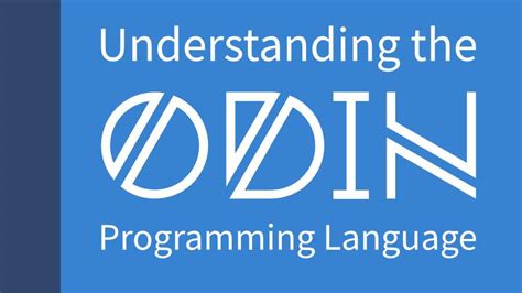 Dimitris Evgenidis On Linkedin Understanding The Odin Programming Language