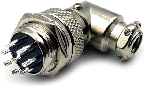 Gx16 Aviation Connector 8 Pin Gx16 Right Angle Circular