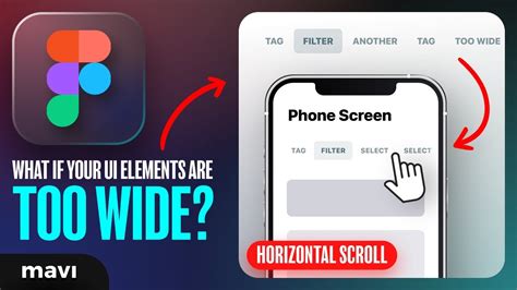 How To Fit Large Ui Elements On A Mobile Screen Horizontal Scrolling Explained Youtube