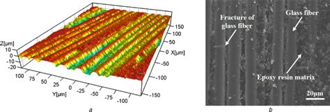 3d Morphology And 2d Morphology For Gfrp Plate After 4000 H Of 001