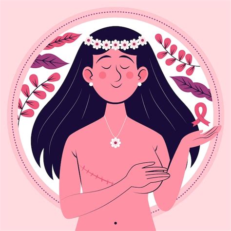 Premium Vector Flat Breast Cancer Awareness Month Illustration