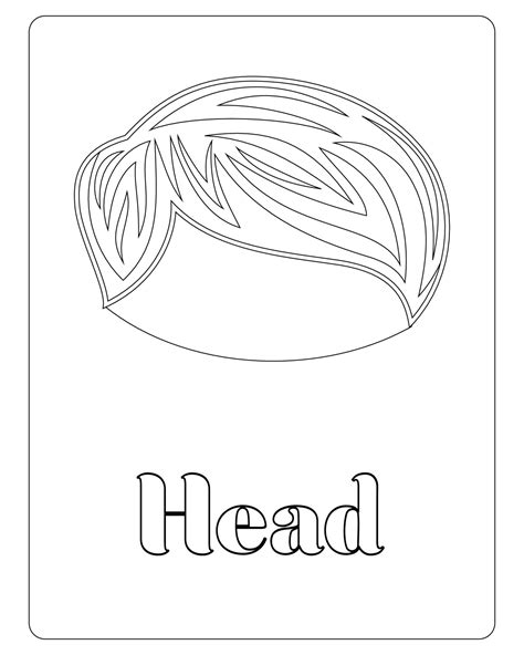 Human Body Coloring Pages Human Body Part Vector 27191878 Vector Art At Vecteezy