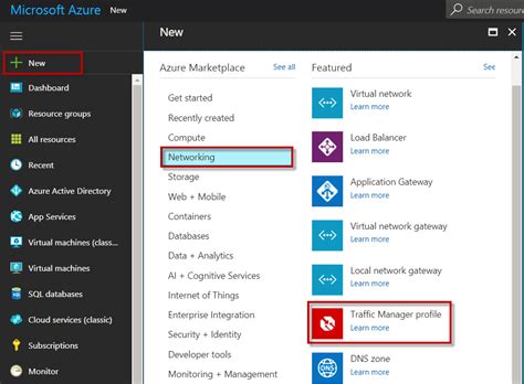 configuring azure traffic manager using performance based routing
