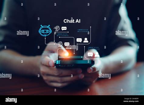 Ai Chatbot Intelligent Digital Customer Service Application Concept
