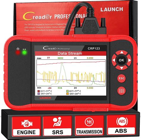 Launch Crp123 V2 0 Elite Obd2 Scanner 2025 New Engine Abs Srs Transmission Car