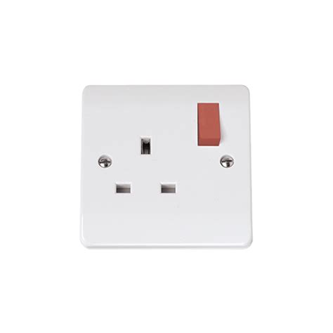 Click Scolmore 13a 1 Gang Dp Sw Soc Cma035pwrd Uk