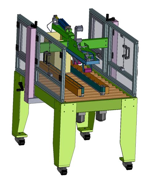 自动纸箱封箱机3d模型下载三维模型solidworks模型 制造云 产品模型