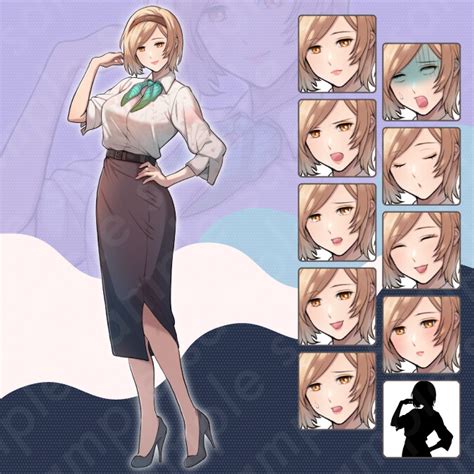 Artstation 6 Person Set Adult 2d Character Set 01 Game Assets