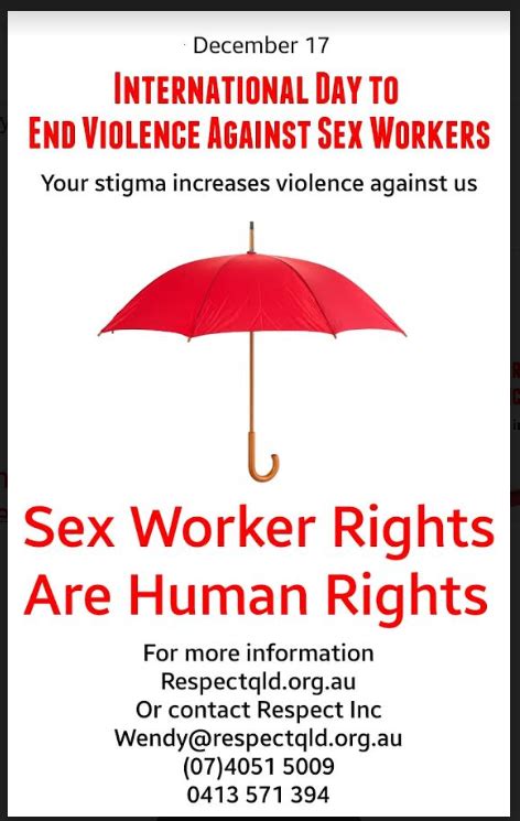 Cairns Posters International Day To End Violence Against Sex Workers