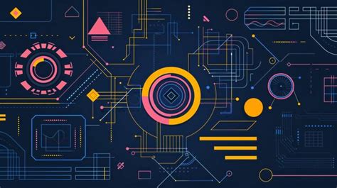 Futuristic Circuitry With Vibrant Neon Lights Premium Ai Generated Image