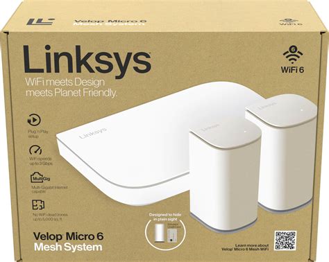 Customer Reviews Linksys Velop Ax3000 Dual Band Micro Mesh System 3 Pack White Ln11011202