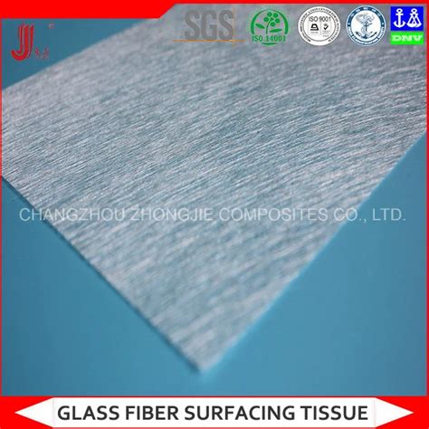 Frp Pipe Lining 30g Fiberglass Surface Tissue For Filament Winding