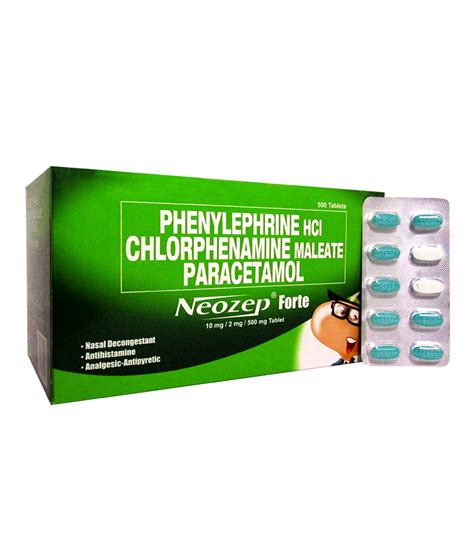 Neozep Forte 10mg 2mg 500mg 1 Caplet St Joseph Drug Online Store