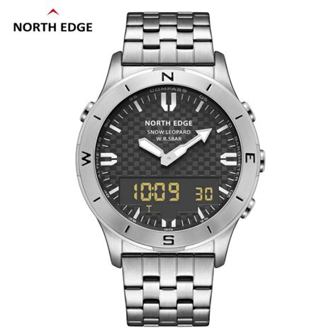 NORTH EDGE Snow Leopard original men's watch Swimming Watch 50M ...
