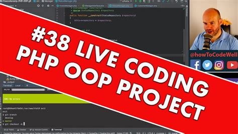 Live Php Coding Stream 38 Creating Oop Course For Freecodecamp Invoice Mysql Php Methods