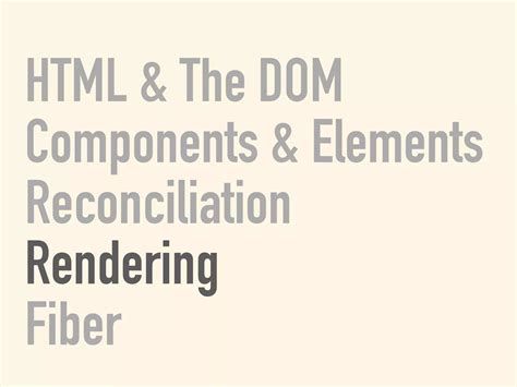 React Under The Hood Understanding Reacts Ui Rendering Process Pdf