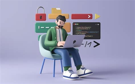 Premium Photo Digital Wizardry Programmer Engaged In Coding On Computer