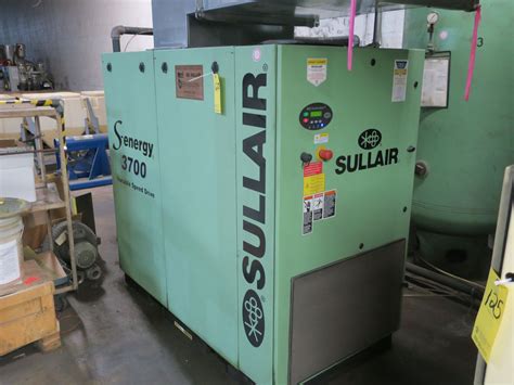 Sullair Mdl S Energy 3700 Variable Speed Rotary Screw Air Compressor