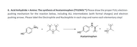 Solved 6 Acid Anhydride Amine The Synthesis Of