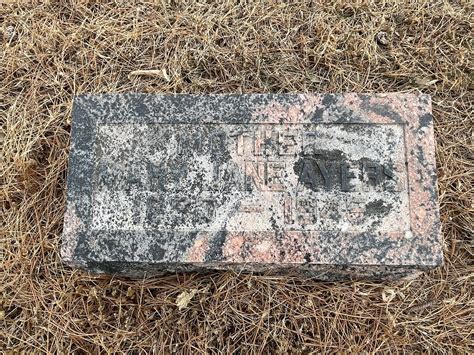 Ayers Mary Jane Wood River Cemetery Nebraska
