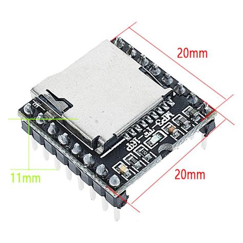 Jual Dfplayer Df Player Mini Mp3 Player Modul Arduino Mp3tf16p Jakarta Utara Electronic Link