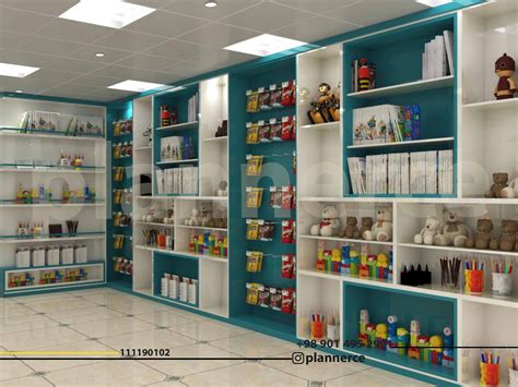 طراحی دکوراسیون فروشگاه لوازم تحریر گروه طراحی پلنرس طراحی انواع فضاهای داخلی و نما