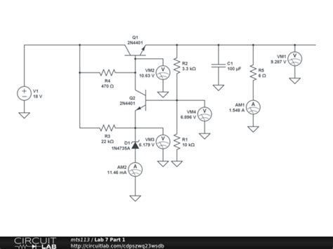 Lab 7 Part 1 Circuitlab