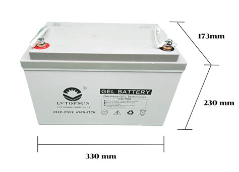 แบตเตอรี่ Deep Cycle Gel 100ah 12v Lvtopsun บริษัท อาร์3โซล่าเซลล์ จำกัด