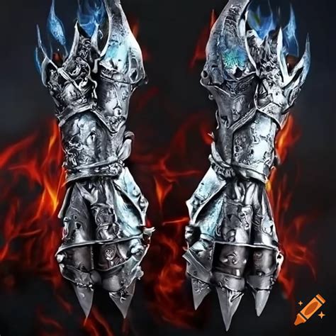 Mythical Gauntlets Forged Of Fire And Ice On Craiyon