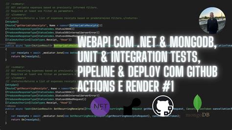 Desenvolvimento De Uma Web Api Com Net 8 Mongodb Testes Cicd Com Github Actions And Render