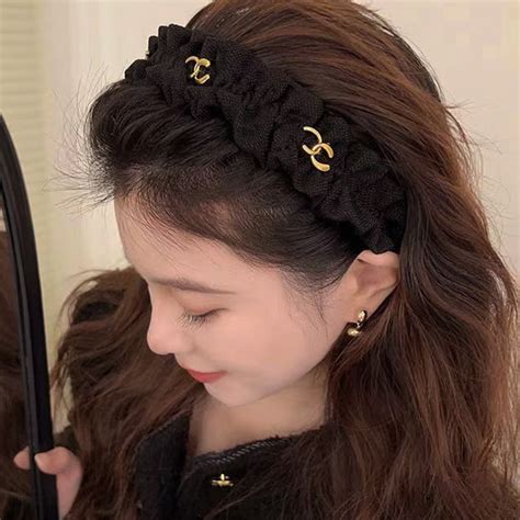 이브링 ️주문폭주 ️각인펜증정 교차장식 블랙프릴 머리띠