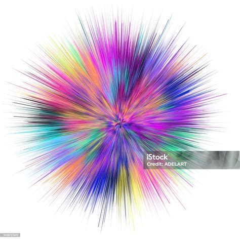 색상 폭발 페인트 스플래쉬 추상적 인 모양 다색 광선 네온 프랙탈 디지털 아트 미래 화려한 버스트 움직임 격리된 개체입니다 다중 색상에 대한 스톡 벡터 아트 및 기타 이미지