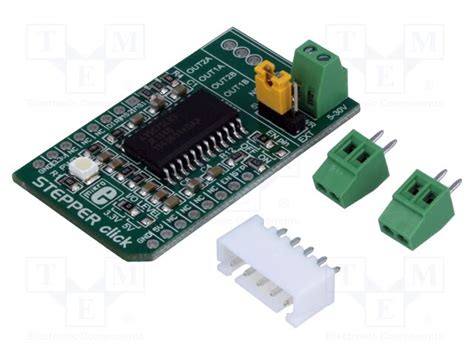 Stepper Click Mikroe Click Board Prototype Board Comp A3967slbt 33vdc5vdc Mikroe 1528