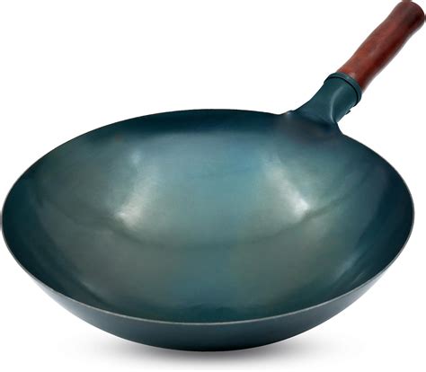 Welsteepse Carbon Steel Wok Traditional Hand Hammered Wok