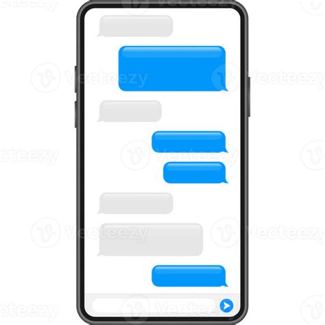 Flat Messages Bubbles Chat Interface Message Bubbles 50699596 Png