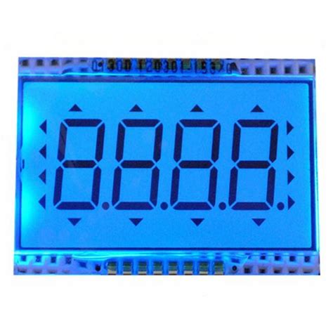TN STN HTN LCD Display Positive Mode V With Pin Rubber Connector