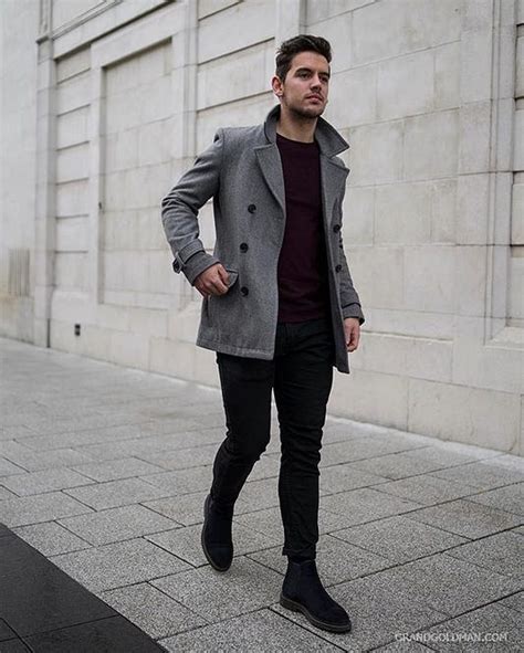 How To Rock A Peacoat 45 Classy Outfits Ideas For Men Grand Goldman