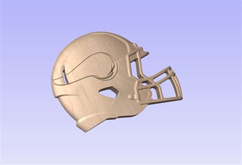 Football Helmet 3d Stl Cut File For Cnc Router High Quality