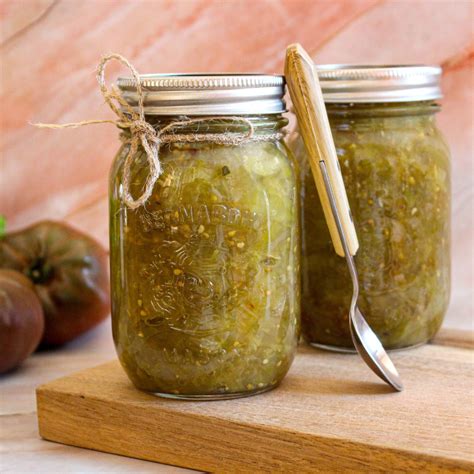 Ketchup Aux Tomates Vertes Fait Maison Recette Santé Recipe Green
