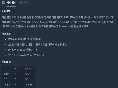 Swift 프로그래머스 시저 암호