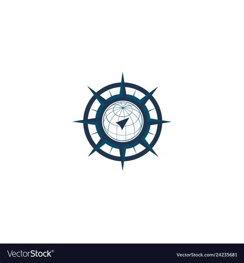 Navigation Compass Royalty Free Vector Image Vectorstock